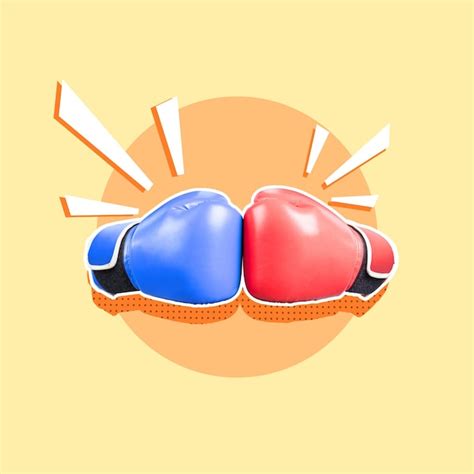 Premium Photo Two Boxing Gloves Give A Fist Bump