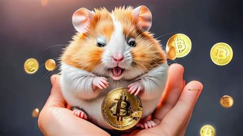 Cute Hamster Grabs Cryptocurrency Cryptocurrency Successful Hamster Stock Footage Video Of