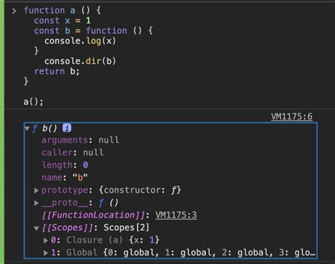 Javascript Closure F Log