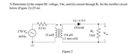 Solved Determine I The Output DC Voltage Vdc And Ii Chegg