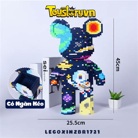 Giấy Hướng Dẫn Lắp Lego Bearbrick 45cm Phi Hành Gia Xinz 1721