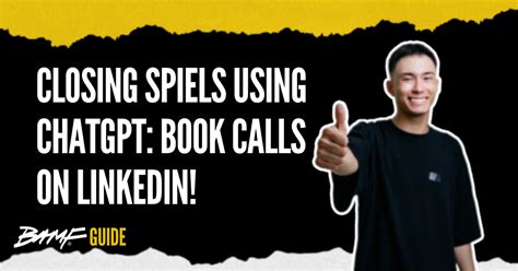 Closing Spiels Using Chatgpt Book Calls On Linkedin