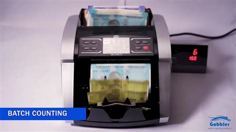Gobbler Gb9788e Mix Note Counting Machine Fully Automatic Cash Counter With Fake Note Detection
