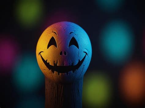 Premium Photo Scary Ghostly Face With Evil Background