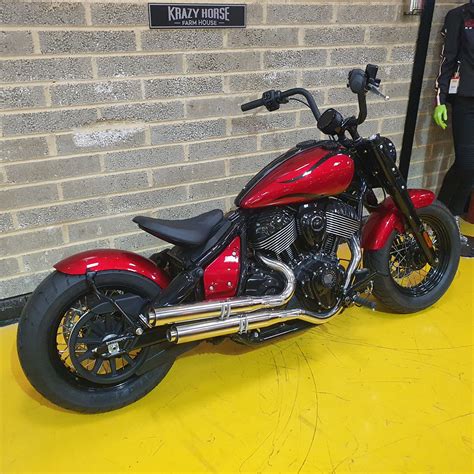 Indian Chief Bobber Dark Horse Custom Paint Krazy Horse