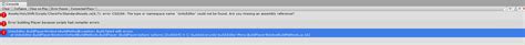 Games Runs Perfectly On Editor But Error On Build Questions And Answers