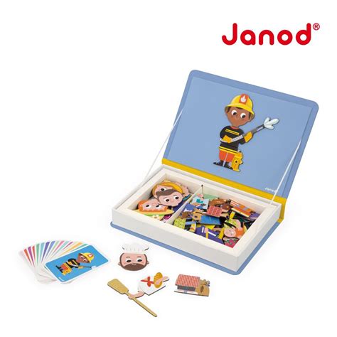 Janod 法國磁鐵遊戲書 各行各業 PChome 24h購物