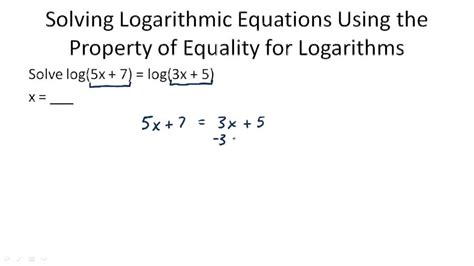 Solving Logarithmic Equations Ck 12 Foundation
