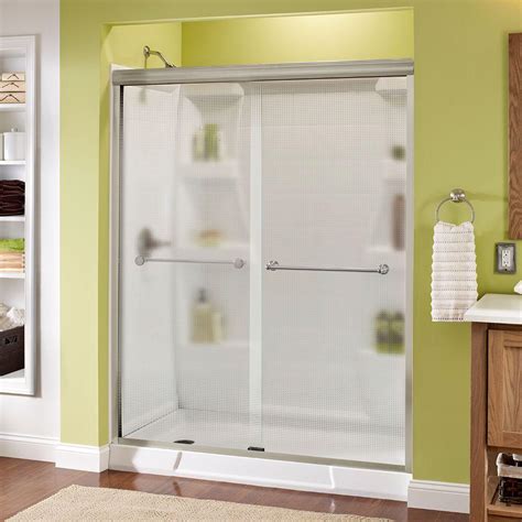 Delta Crestfield 60 In X 70 In Semi Frameless Sliding Shower Door In