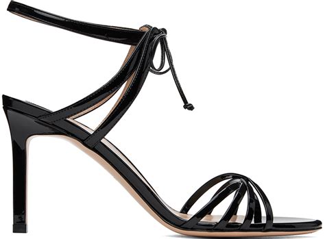 Tom Ford Black Patent Leather Angelica Heeled Sandals Ssense