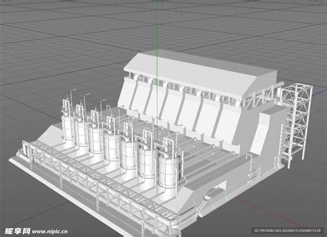 C4d模型 工厂设备 设计图 其他模型 3d设计 设计图库 昵图网