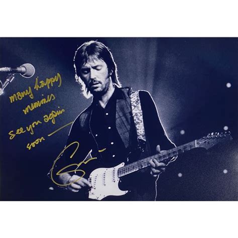 Autograph Signed Eric Clapton Photo