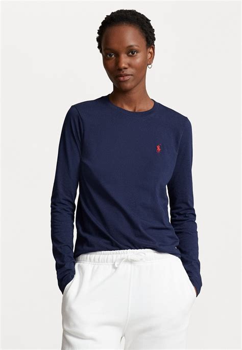 Polo Ralph Lauren Long Sleeve Jersey Crewneck Tee Langærmet T Shirt