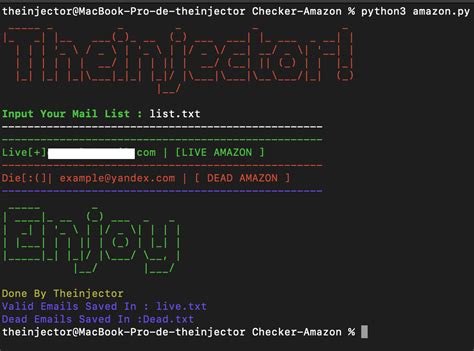 Github Theinjector Amazonchecker Amazon Email Checker
