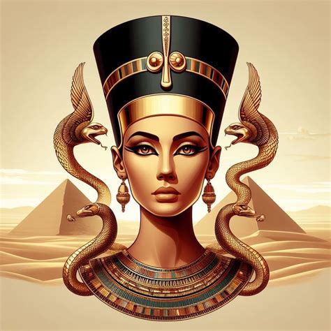 Arquétipo da Rainha Nefertiti e Cobra in 2024 Ancient egypt art