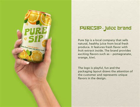 Pure Sip Juice Brand Behance