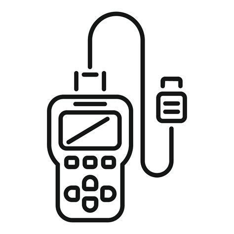 Car Diagnostic Device Connecting To Port With Cable 49557082 Vector Art