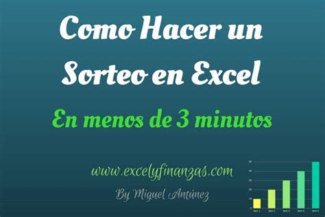 Como Hacer Un Sorteo En Excel