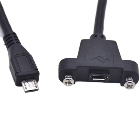 Lidu1 30cm50cm Micro Usb Usb20 Male Connector To Female Extension