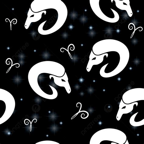 Patrones Sin Fisuras Pronóstico Aries Constelación Fondos Cabeza Moderno Galáctico Imagen De