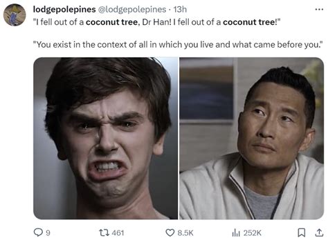 I Fell Out Of A Coconut Tree Dr Han The Good Doctor I Am A