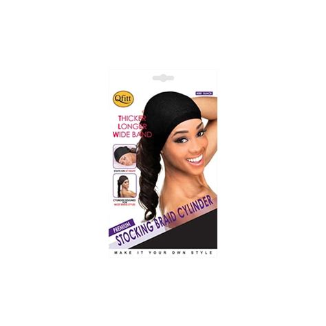 Qfitt Premium Stocking Hair Braid Cylinder Black