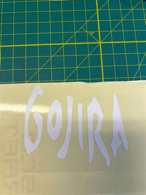 Gojira Logo Vinyl Sticker Etsy