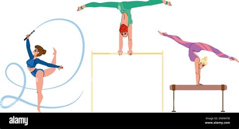Gymnastics Girl Vector Stock Vector Image And Art Alamy