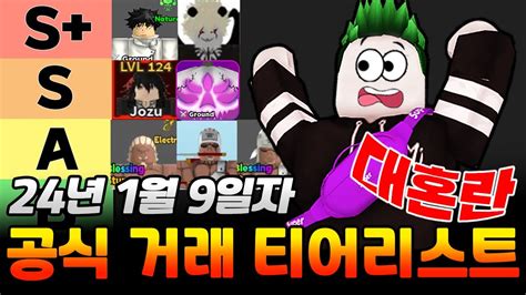 올스타타워디펜스 1월 9일 최신 거래티어리스트 대공개 A등급 캐릭터들의 티어들 꼭 확인해야 합니다 올타디 거래티어표