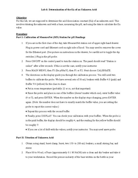 prelab 6 pre lab notes for lab 6 objective for this lab we are supposed to determine the