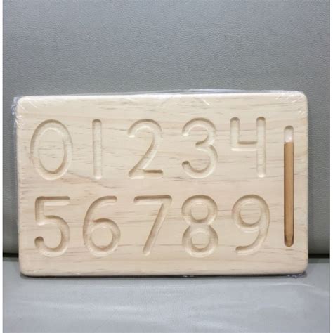 Jual Mainan Edukasi Montessori Number Tracing Board Papan Belajar Angka