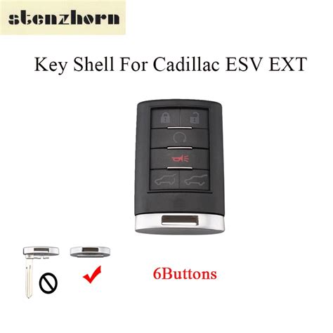 Stenzhorn Buttons Key Shell Fob Fit For Cadillac Escalade Ext Esv