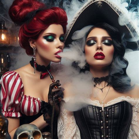 Barmaid Trances Pirate Queen With Sleepy Smoke By Ardwyyd On Deviantart