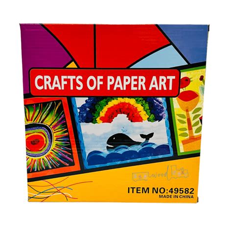 Set De Creatie Cu Hartie Creponata Si 4 Planse Colorate Evawoodtoys Ro