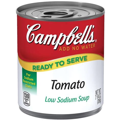 Campbells Low Sodium Tomato Soup 725 Oz Instacart