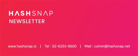 해시스냅 뉴스레터를 구독하세요