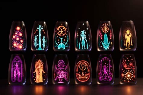 Premium Ai Image Glow In The Dark Glass