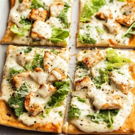 Chicken Caesar Flatbread An Amazing Ultimate Recipe Zero Ingredients