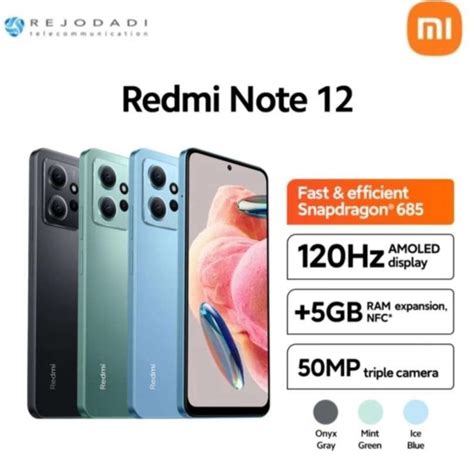 Jual Xiaomi Note 12 6 128gb 8 128gb Garansi Resmi Xiaomi Indonesia 15bln Di Seller Rejodadi