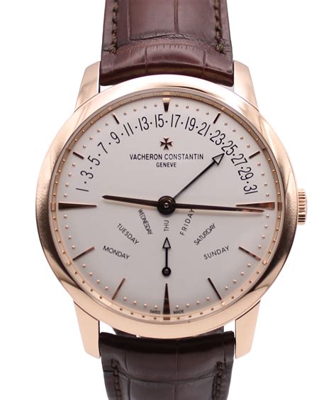 Vacheron Constantin Patrimony Retrograde Day Date 18k Pink Gold Ref