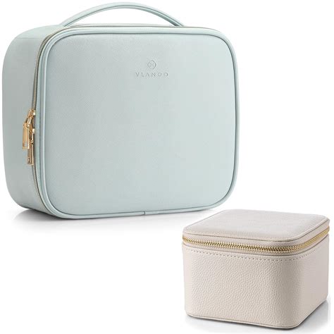 Amazon Vlando Jewelry Box White And Makeup Bag Blue Clothing