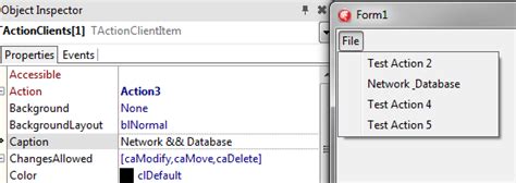 Unable To Get Ampersand To Display In A Delphi TActionMainMenuBar