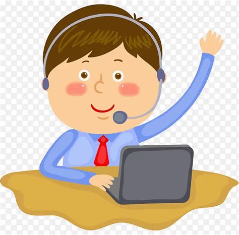 卡通帅气的话务员免抠图PNG图片素材下载 图片编号8377225 PNG素材网