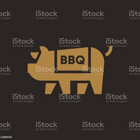 돼지 고기 실루엣 고기 돼지 식당 및 농장 일러스트 레이 션 디자인 벡터 아이콘 도살 빈티지 복고풍 돼지 돼지 바베큐 그릴 배지