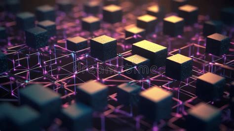 Blockchain Network Powered By Ai Stock Illustration Illustration Of