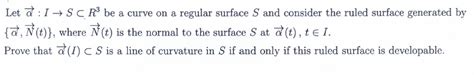 Solved Let αi→s⊂r3 Be A Curve On A Regular Surface S And