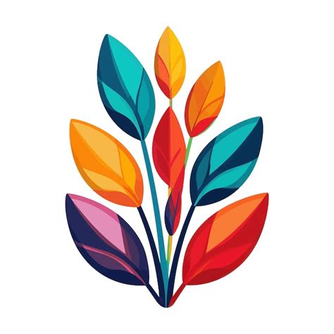 Premium Vector Cheerful Wildflower Leaves Cartoon Vector