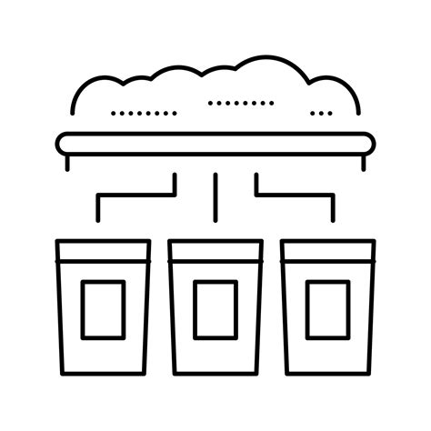 garbage sorting machine line icon vector illustration 19575113 vector art at vecteezy