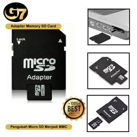 Jual Adapter Micro SD Card Tempat Memory Adaptor Connector Konektor To Memory Reader Kamera