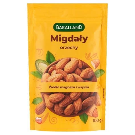 Bakalland Migdały orzechy 100 g Zakupy online z dostawą do domu Carrefour pl